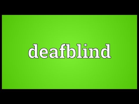 Deafblind Meaning