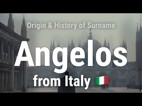 Angelos from Italy 🇮🇹 - Meaning, Origin, History & Migration Routes of Surname