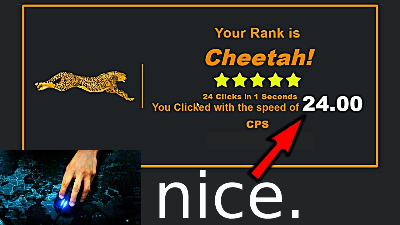 CPS TEST WORLD RECORD! (24 CLICK PER SECOND)