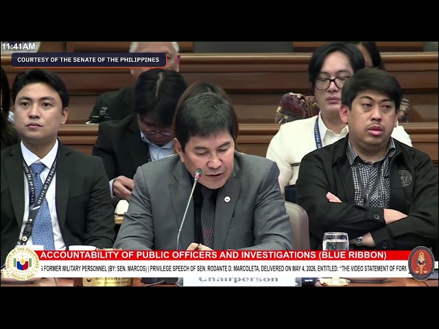 Tulfo-led Senate blue ribbon panel holds flood control probe