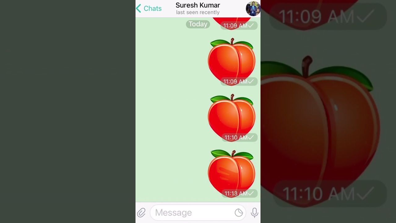 Telegram - Peach Emoji #Shorts