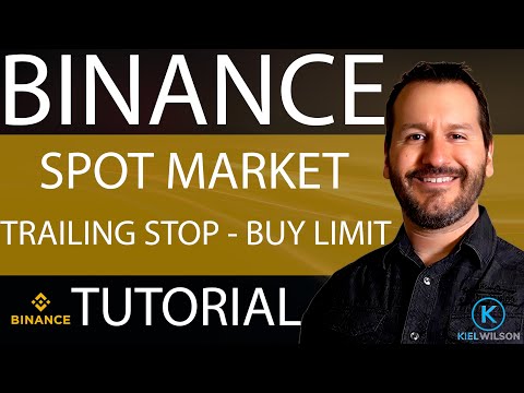 BINANCE - SETTING TRAILING BUY ORDER - TUTORIAL - (SPOT MARKET)