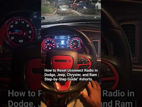 How to Reset Uconnect Radio in Dodge, Jeep, Chrysler, and Ram | Step-by-Step Guide" #shorts