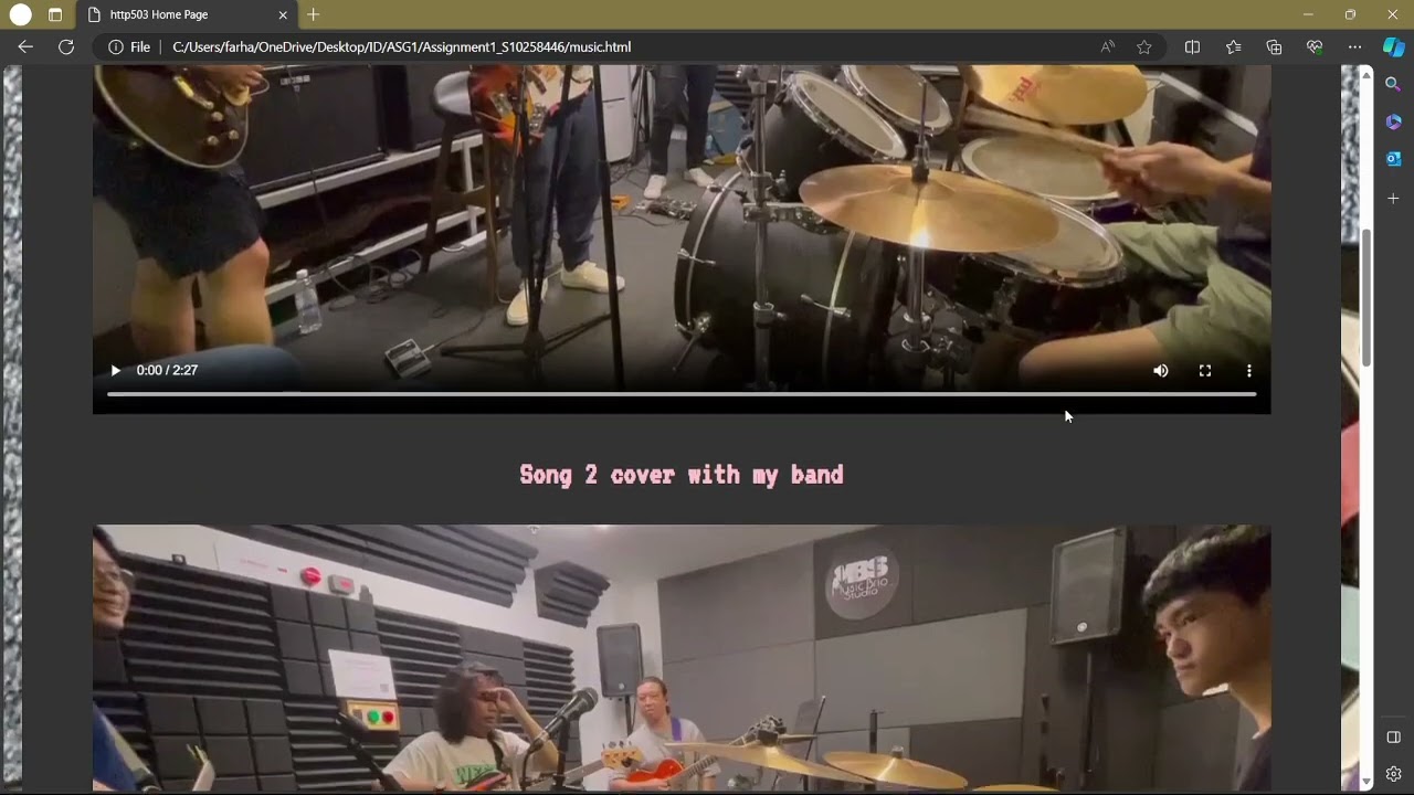 Interactive Development - Assignment 1 Video Walkthrough