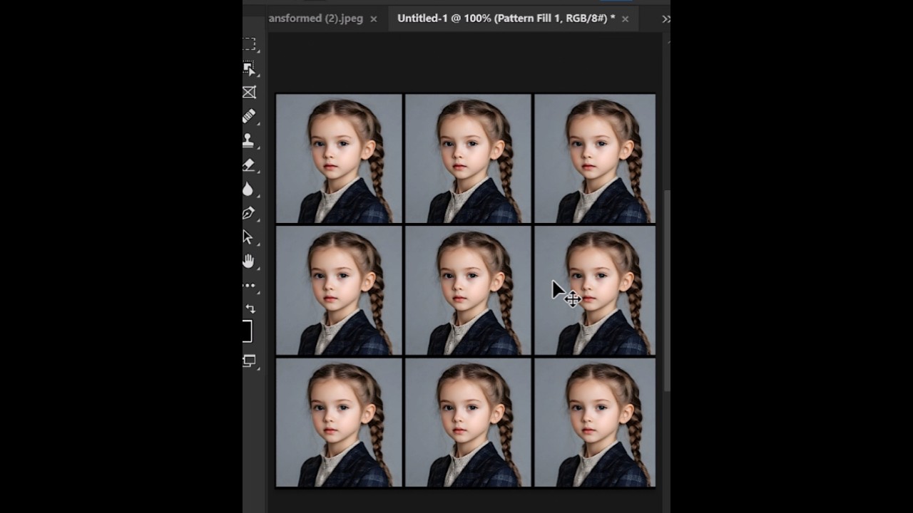 How to make multiple passport size photos easily using Photoshop 2025