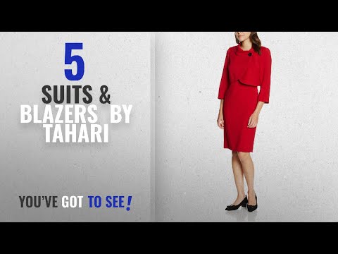 Top 10 Tahari Suits & Blazers [2018]: Tahari ASL Women's Natasha Dress