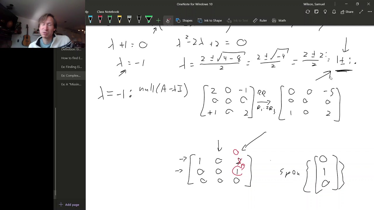 7.1 3 - Example 2 - Complex Eigenvalue