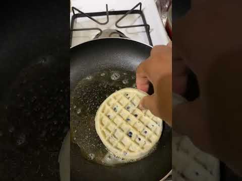 Pan fried waffles