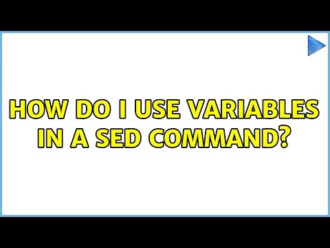 Ubuntu: How do I use variables in a sed command?