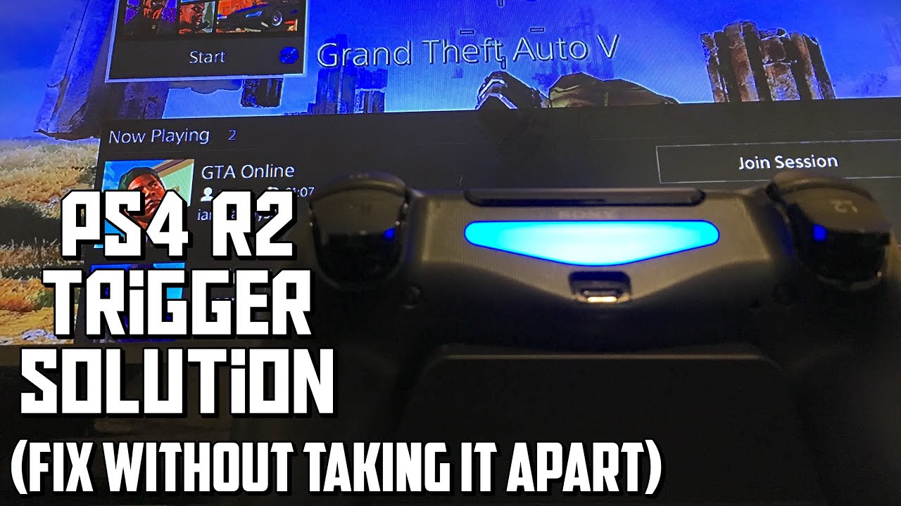 PS4 Controller Quick R2 Trigger Button Solution (Without taking it apart)