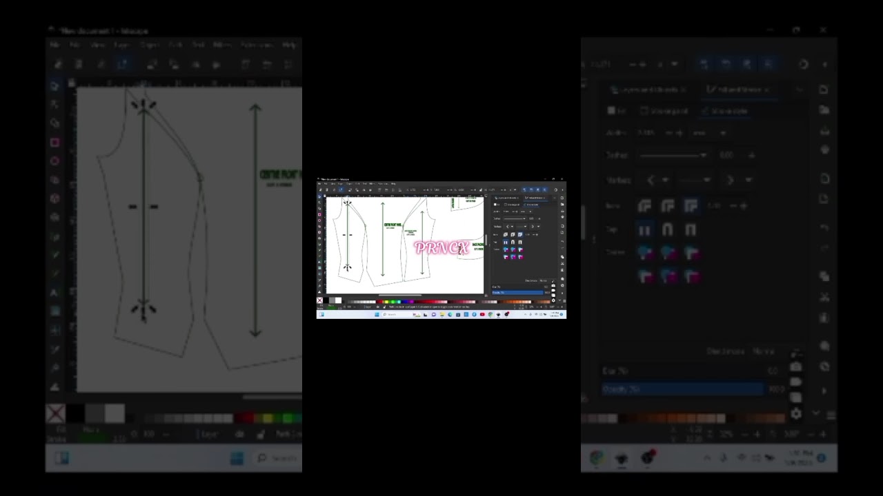 Digital Pattern Making #viralshort #digitalpatterns