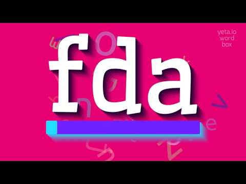 How to say "fda"! (High Quality Voices)
