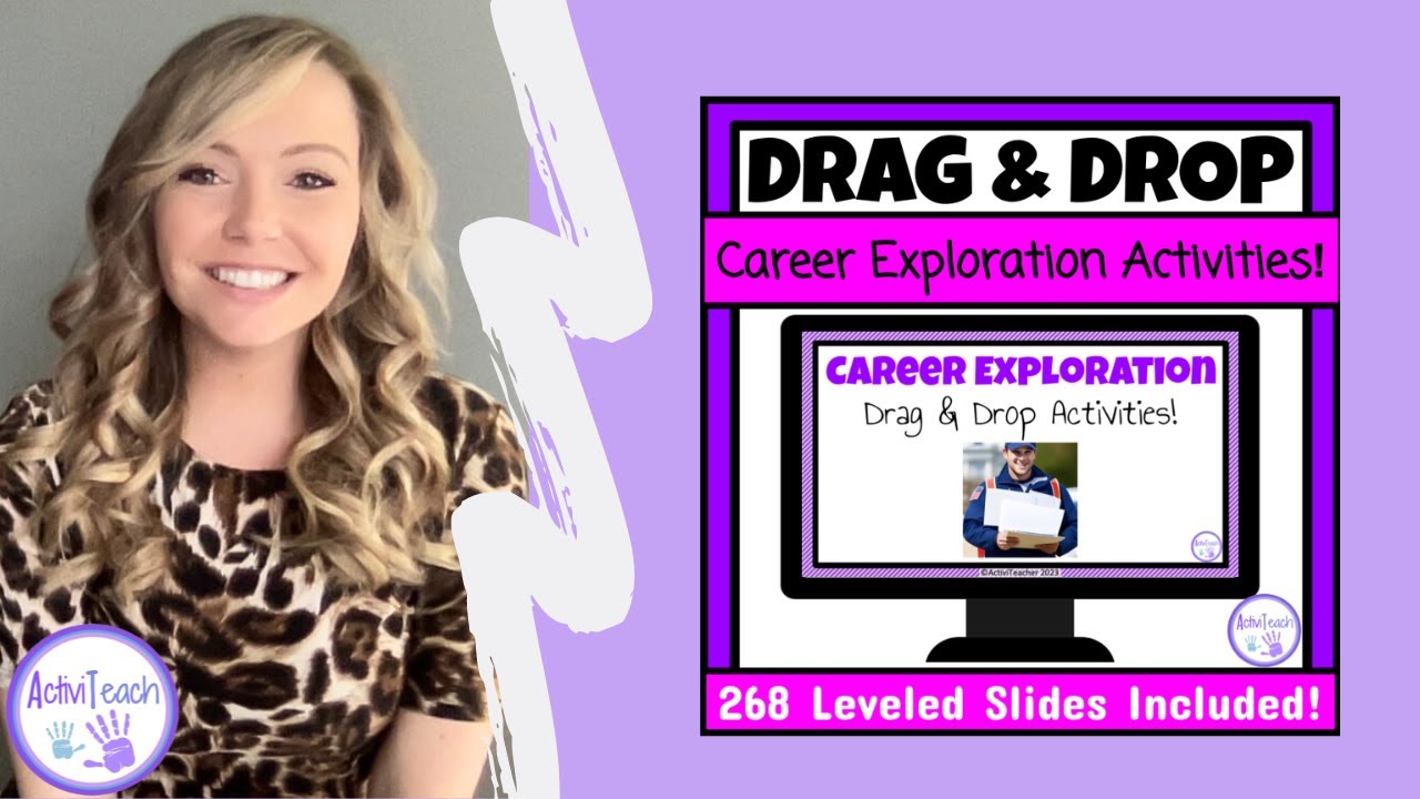 Career Exploration Interactive Activities: Google Slides Drag and Drop Fun for Special Education!