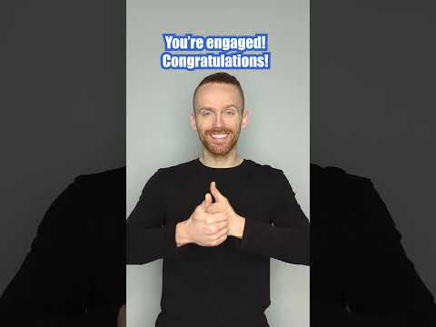 How to sign Engaged, Wedding & Divorced in BSL