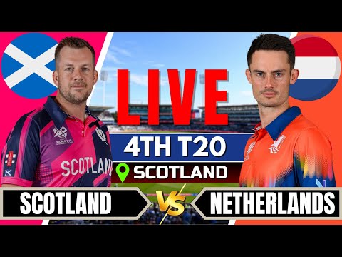 🔴Live: Netherlands vs Scotland | 4th Match | SCO Tri Series 2025 | Live Score & Commentary