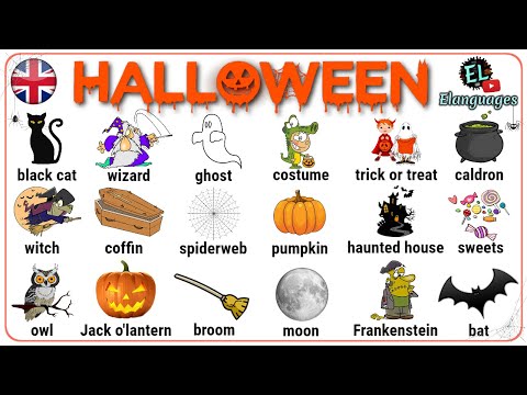 Halloween vocabulary in English