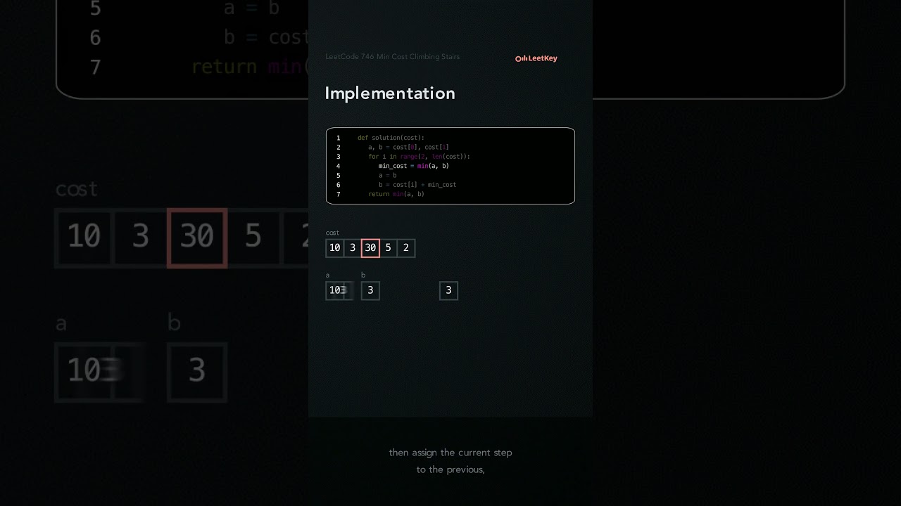 LeetCode 746: Min Cost Climbing Stairs - Python Solution