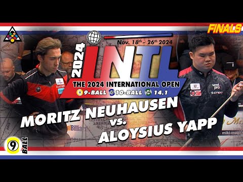 9-Ball - MORITZ NEUHAUSEN vs ALOYSIUS YAPP - 2024 International Open Finals
