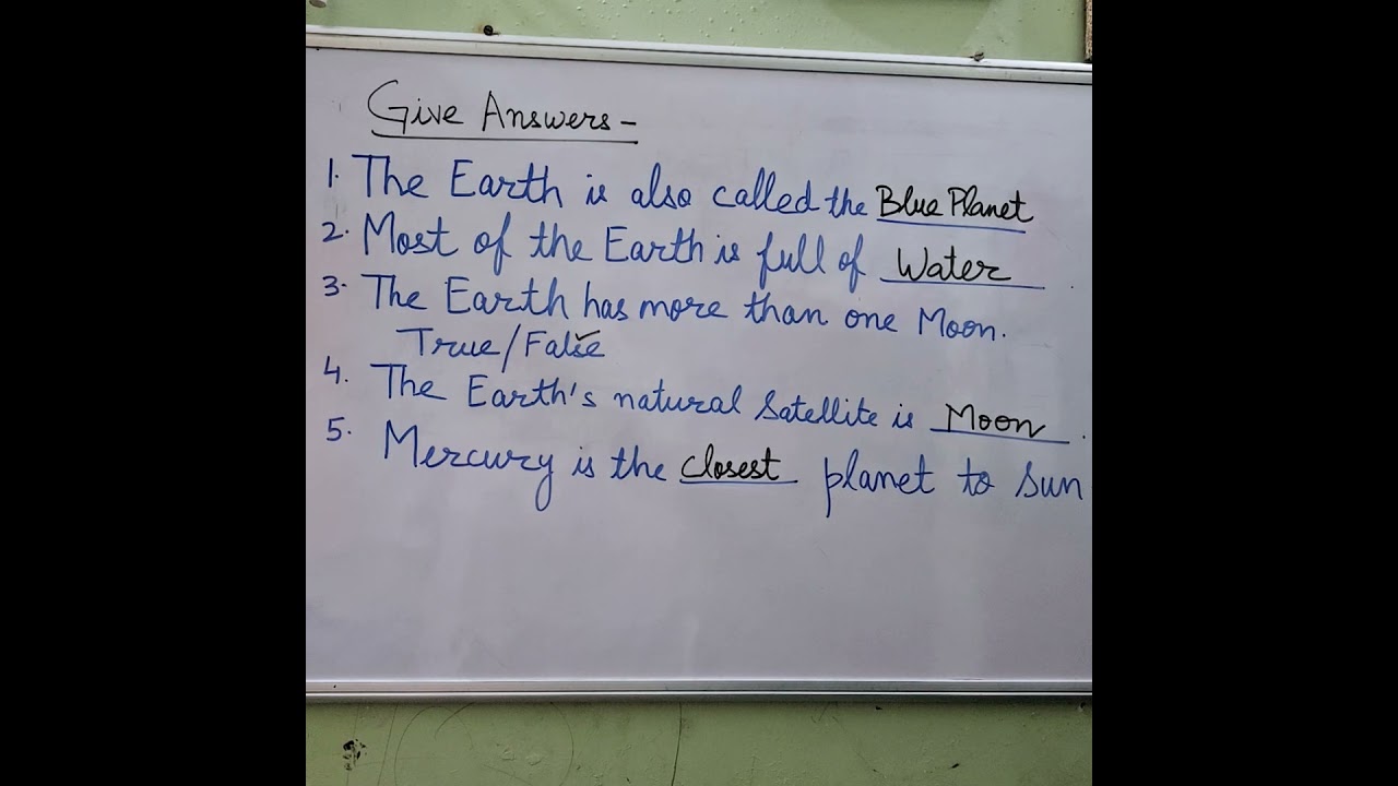 Answers of Quiz-1 for junior students