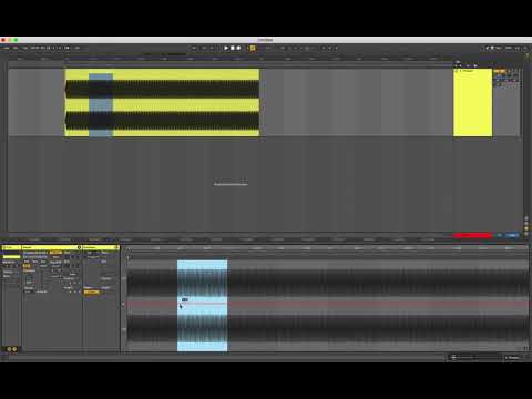 How to pitch bend audio in Ableton