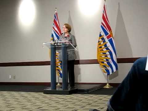 Part 1 - Minister Shirley Bond talks to media about the TransLink/BC Ferries review
