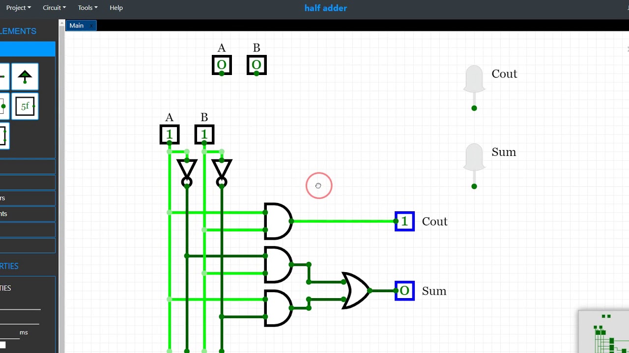 CircuitVerse 2Bit Adder