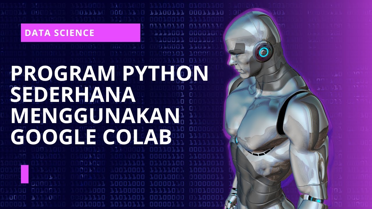 Program python sederhana menggunakan google colab #ngodingpintar #python  #googlecolab
