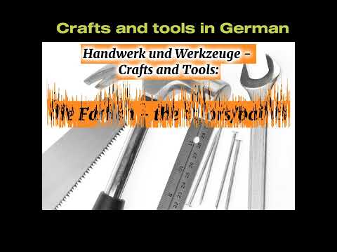 Crafts and Tools in German | English translation