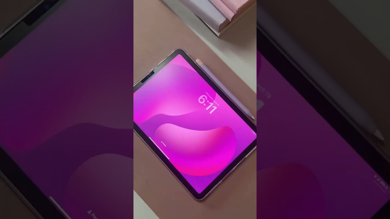 Abstract wallpaper 🩷💜Subscribe:) #procreate #ipad #madeonipad #ipadart #pink #procreatetutorial