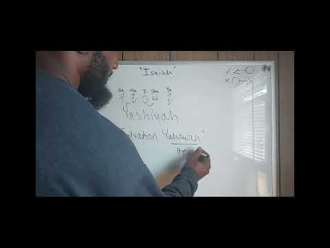 how to say "Isaiah" in the Paleo Hebrew