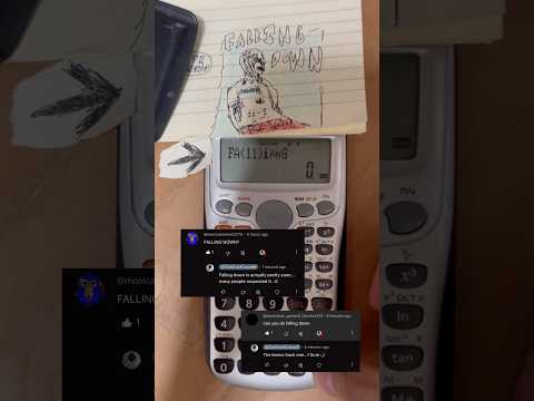 Falling Down on a calculator (Lil Peep) #lilpeep #xxxtentacion #fallingdown #memes #calculator