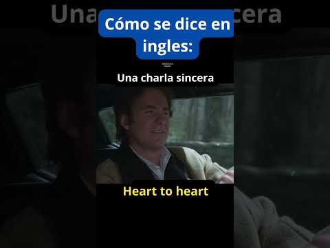 ❓¿Cómo se dice “Una charla sincera” en inglés? #inglesparatodos #inglesencasa #aprendeingles