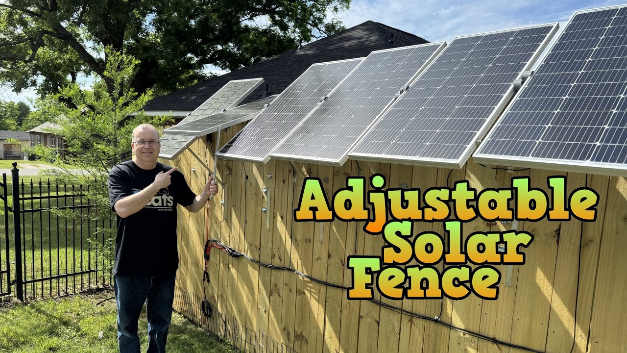 I made an adjustable Solar Fence!