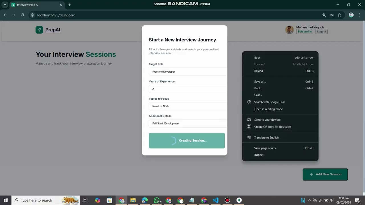 An AI-powered interview preparation platform that helps job seekers ace their interviews with:
