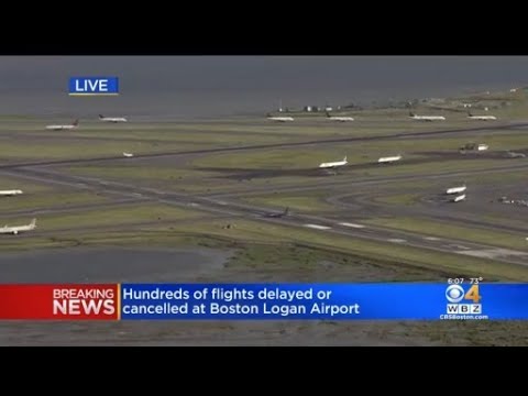 Hundreds of flights delayed or cancelled at Logan Airport