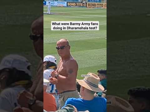 Barmy Army fans at Dharamshala test. Cricket Vlog. #trendingshorts #shorts #cricketshorts #ipl #wpl