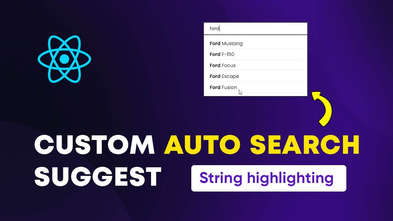 Auto suggest search box in React