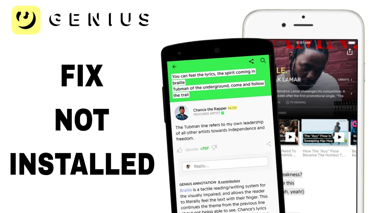 How To Fix And Solve Not Installed On Genius - Song Lyrics App | Final Solution