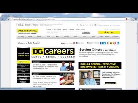 Dollar General Application Online Video