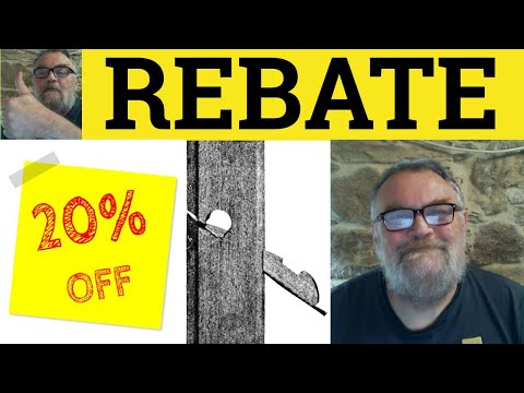 🔵 Rebate Meaning - Rebate Examples - Rebate Definition - Rebate Defined - Business English - Rebate