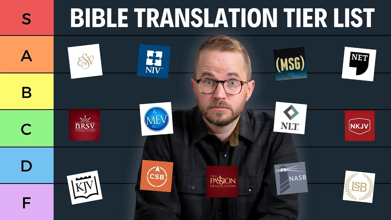 The Ultimate Bible Translation Tier List (ESV, KJV, NLT, NIV & More)