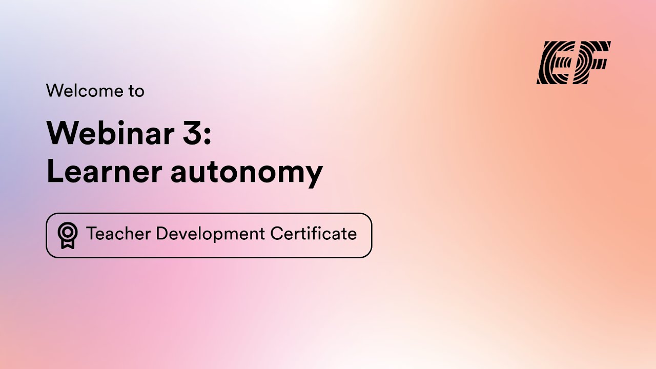 Webinar 3 - Learner autonomy - TDC fall 2024