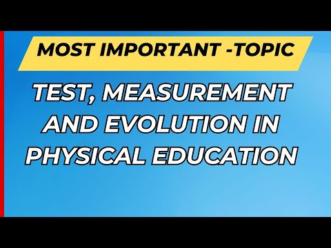 Ap Dsc | Test, Measurement & Evaluation | in Physical Education