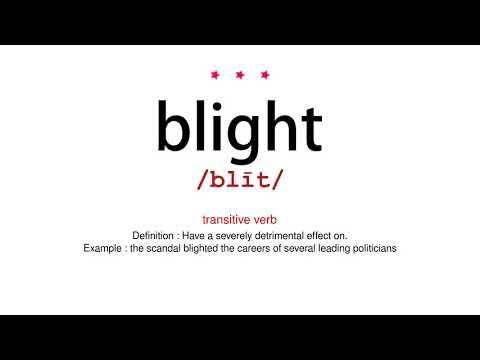 How to pronounce blight - Vocab Today