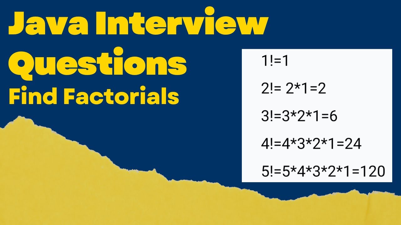 How to Find Factorial for given Number by Java Program |Java interview question| @codewriteup5151