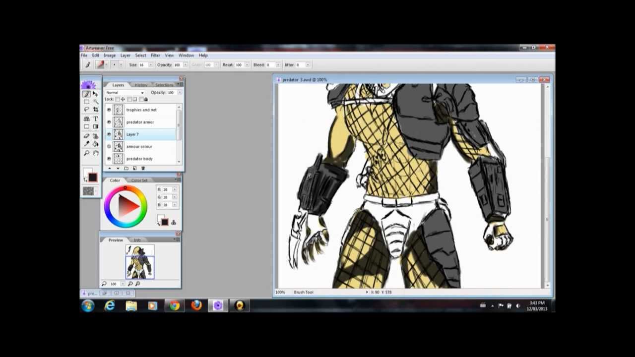 Predator Speed Painting