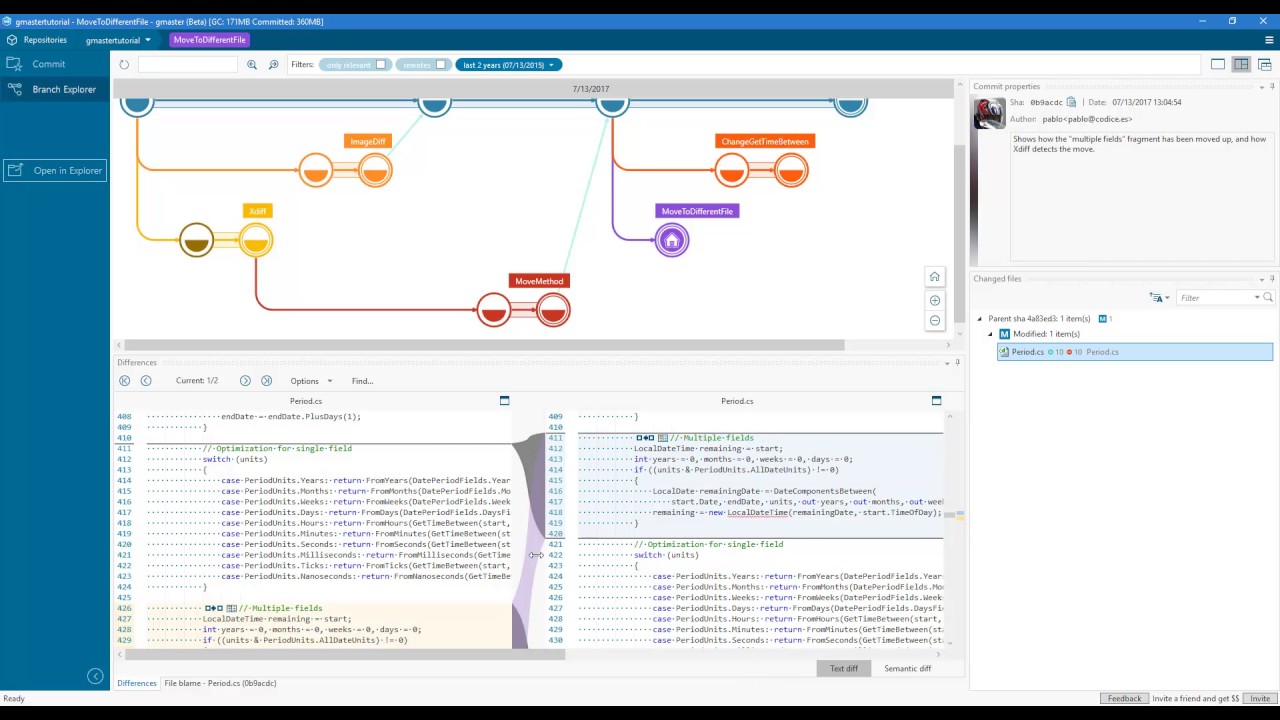 gmaster features - Side-by-side diff
