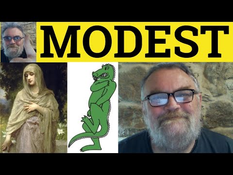 🔵 Modest Meaning - Modesty Examples - Define Modest - IELTS Adjectives - Modest Modesty