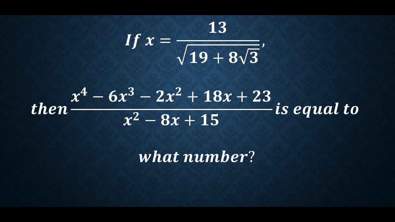 Facebook Math Problem #1