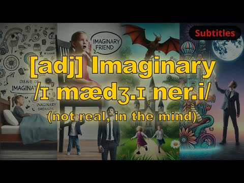 [adj] Imaginary meaning (not real, in the mind) with 5 examples